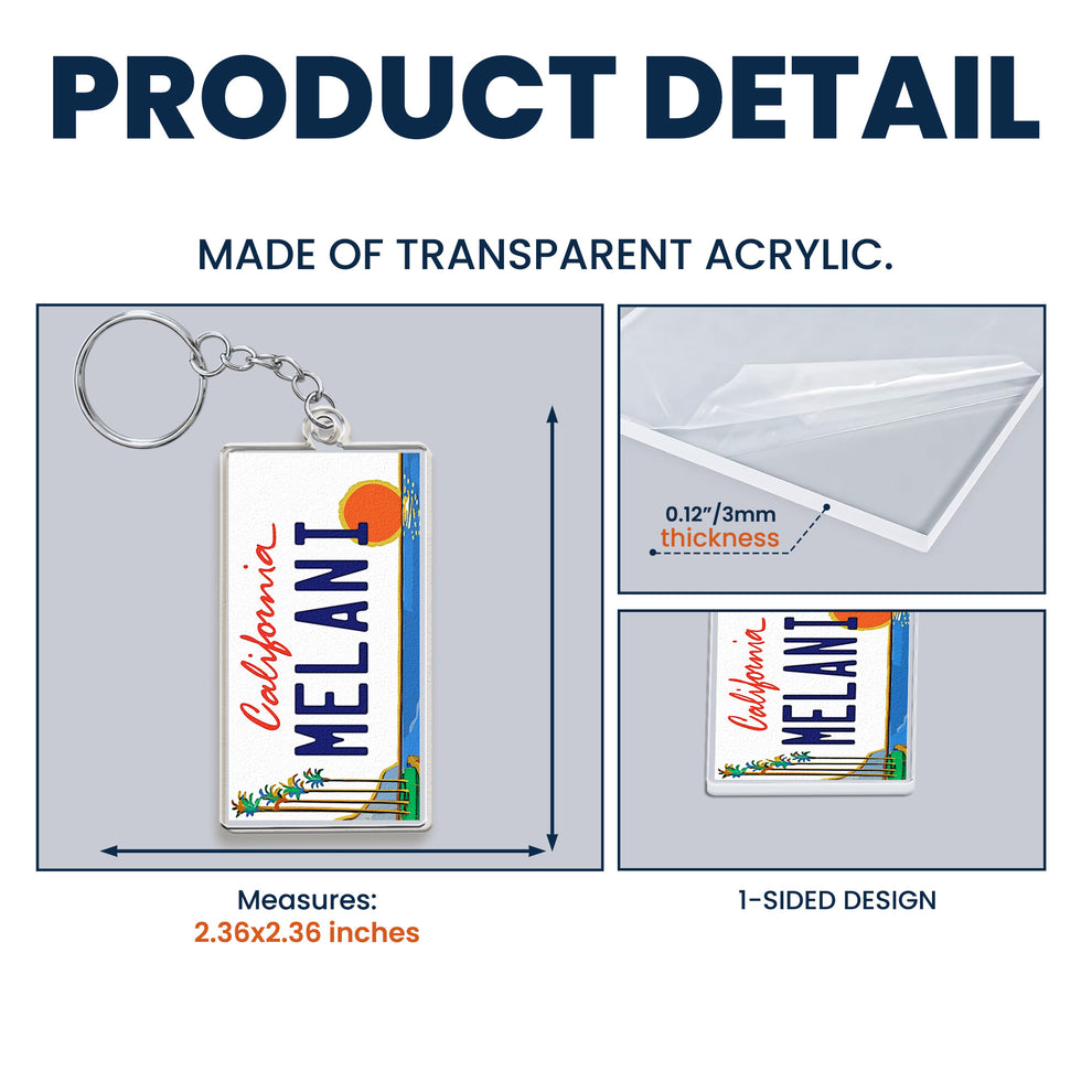 State License Plate - Personalized Acrylic Keychain – Macorner