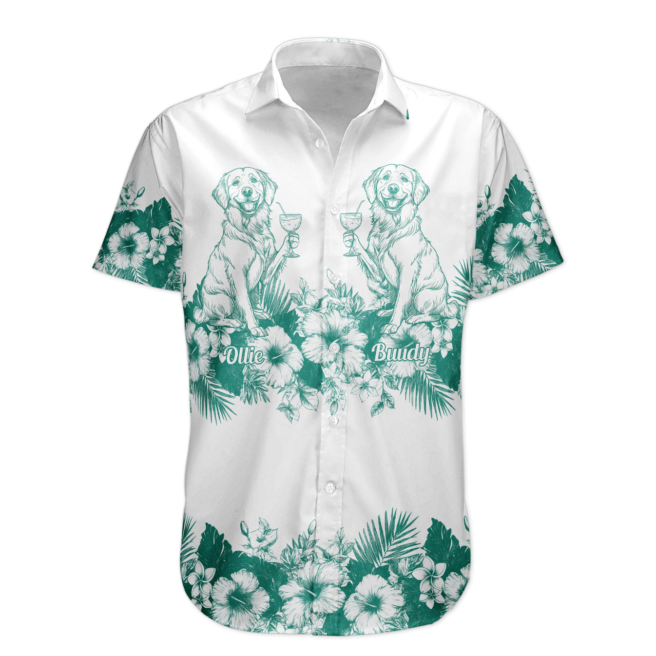 Summer Drinking With Dog - Personalized Hawaiian Shirt – Macorner