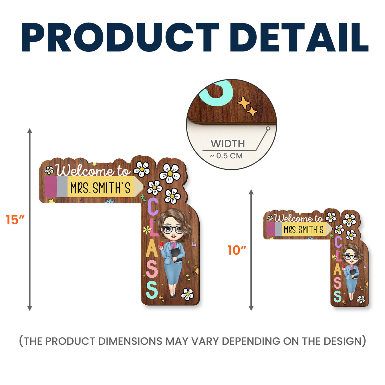 Teacher Back To School Classroom Decoration - Personalized Door Corner ...