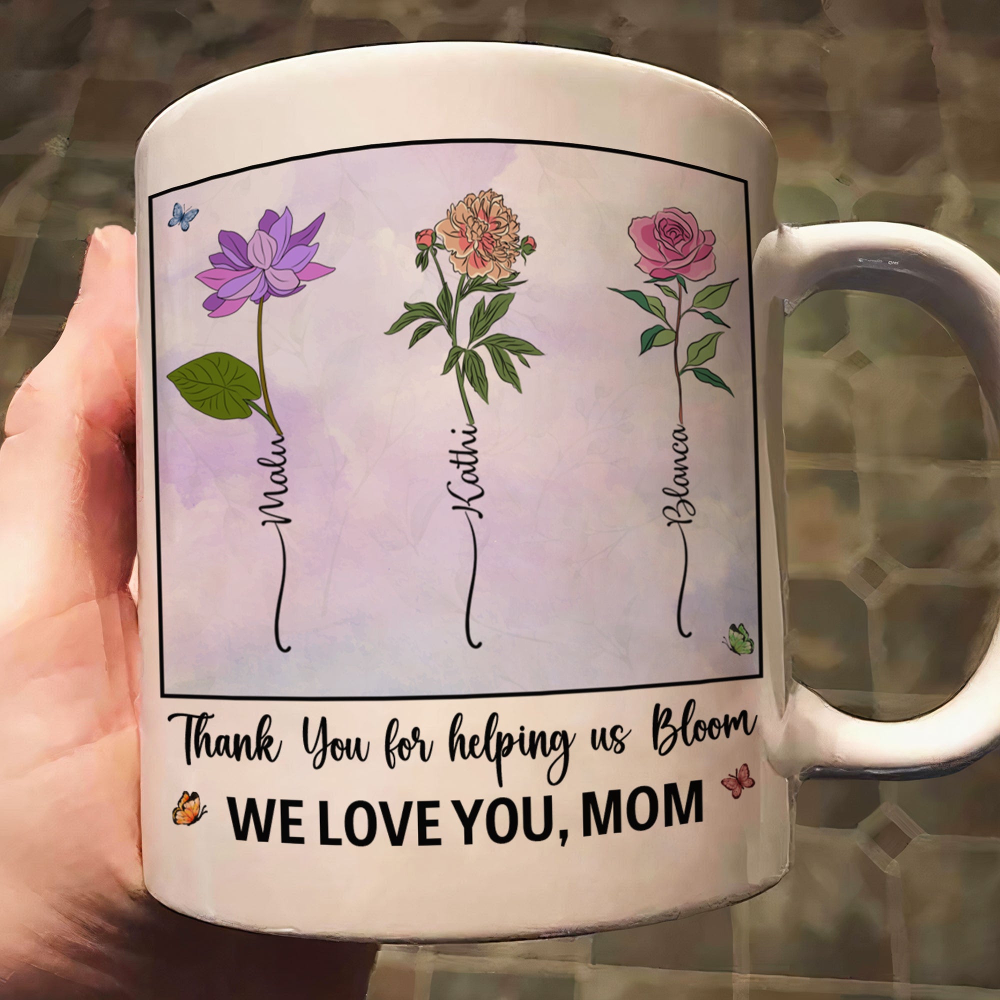 Thank You For Helping Us Bloom - Personalized Mug – Macorner