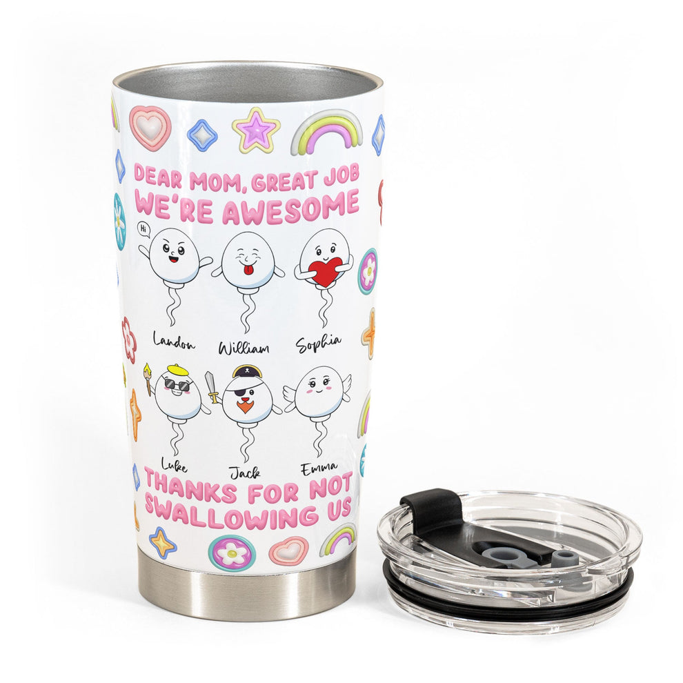 Thanks For Not Swallowing Us - Personalized Tumbler Cup – Macorner