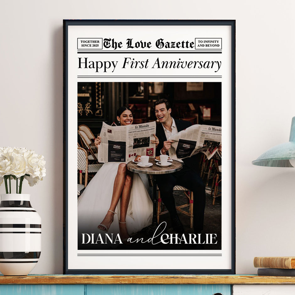 The Anniversary Times For Couples - Personalized Photo Poster – Macorner