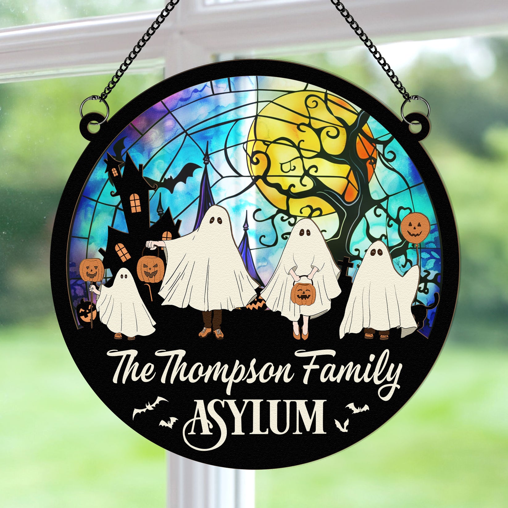 The Asylum - Personalized Window Hanging Suncatcher Ornament – Macorner