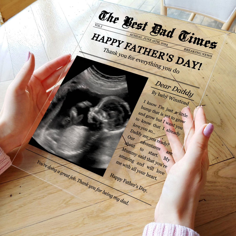 The Best Dad Times - Personalized Acrylic Photo Plaque – Macorner