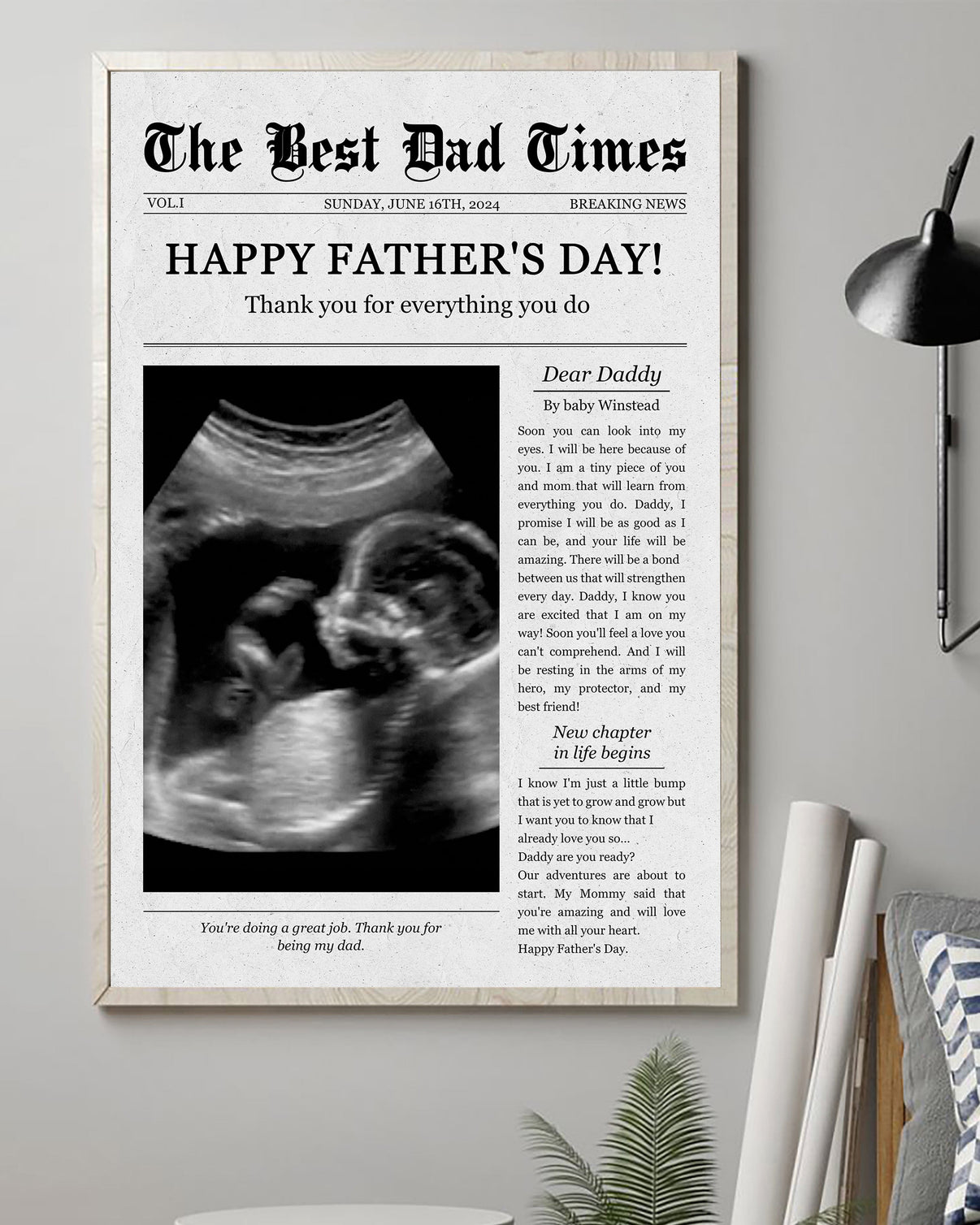 The Best Dad Times Father's Day Gift - Personalized Photo Poster – Macorner