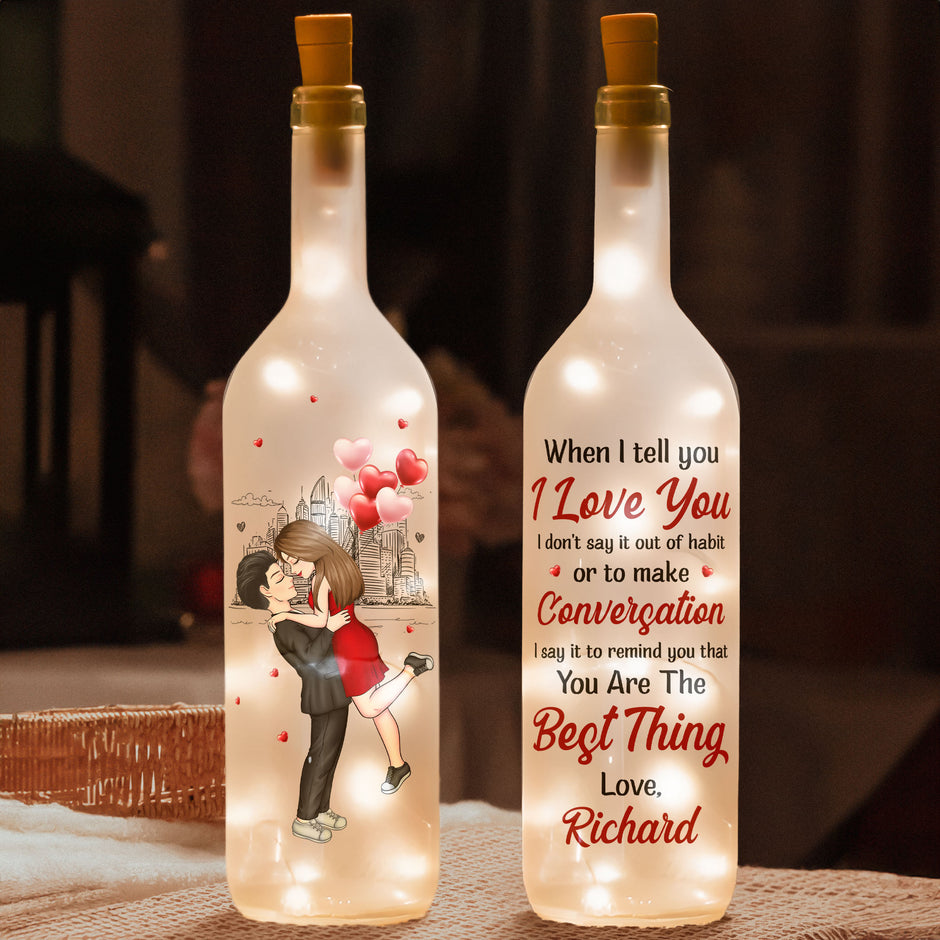 The Best Thing That Ever Happened To Me - Personalized Bottle Lamp ...