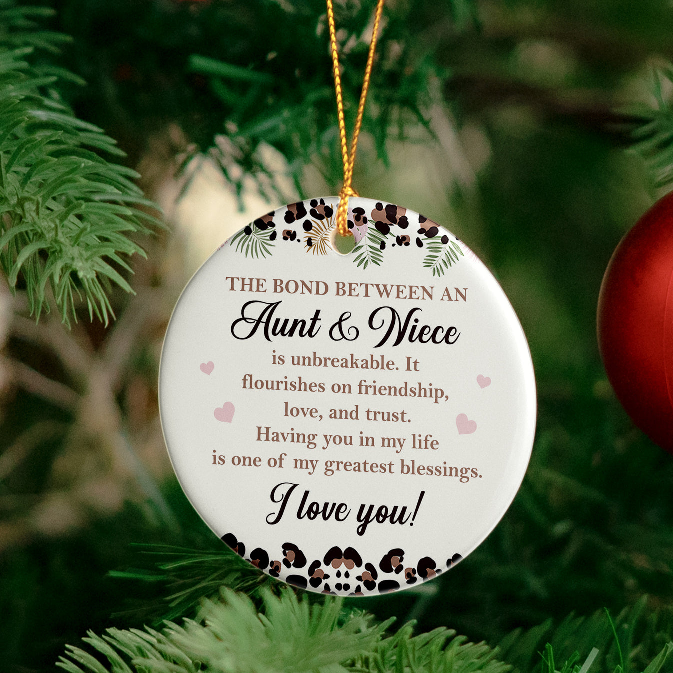 The Bond Between Family Friends Is Unbreakable - Ceramic Ornament – Macorner