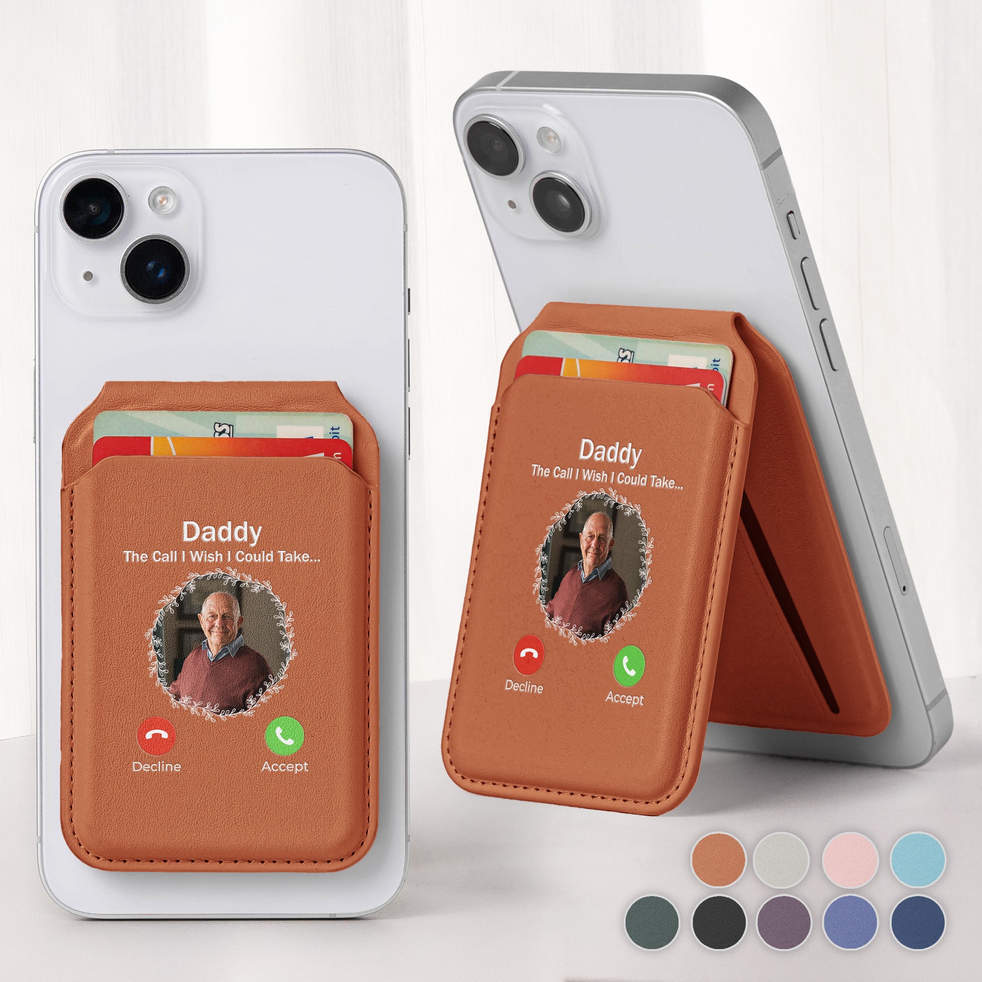 The Call I Wish I Could Take - Personalized Photo Wallet Compatible Wi ...