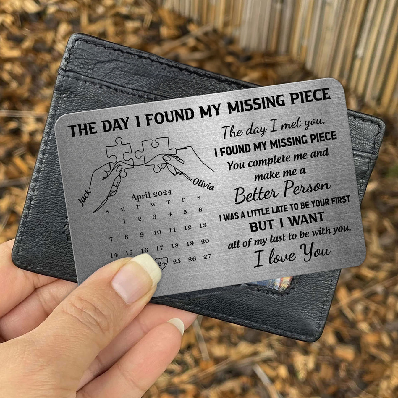 The Day I Found My Missing Piece - Custom Calendar - Personalized Alum ...