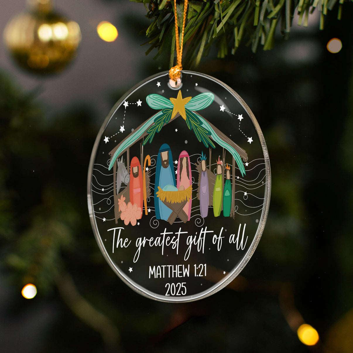 The Greatest Gift Of All Christmas Nativity Scene - Personalized ...