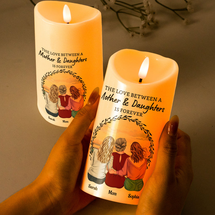 The Love Between A Mother & Daughters - Personalized LED Candle – Macorner
