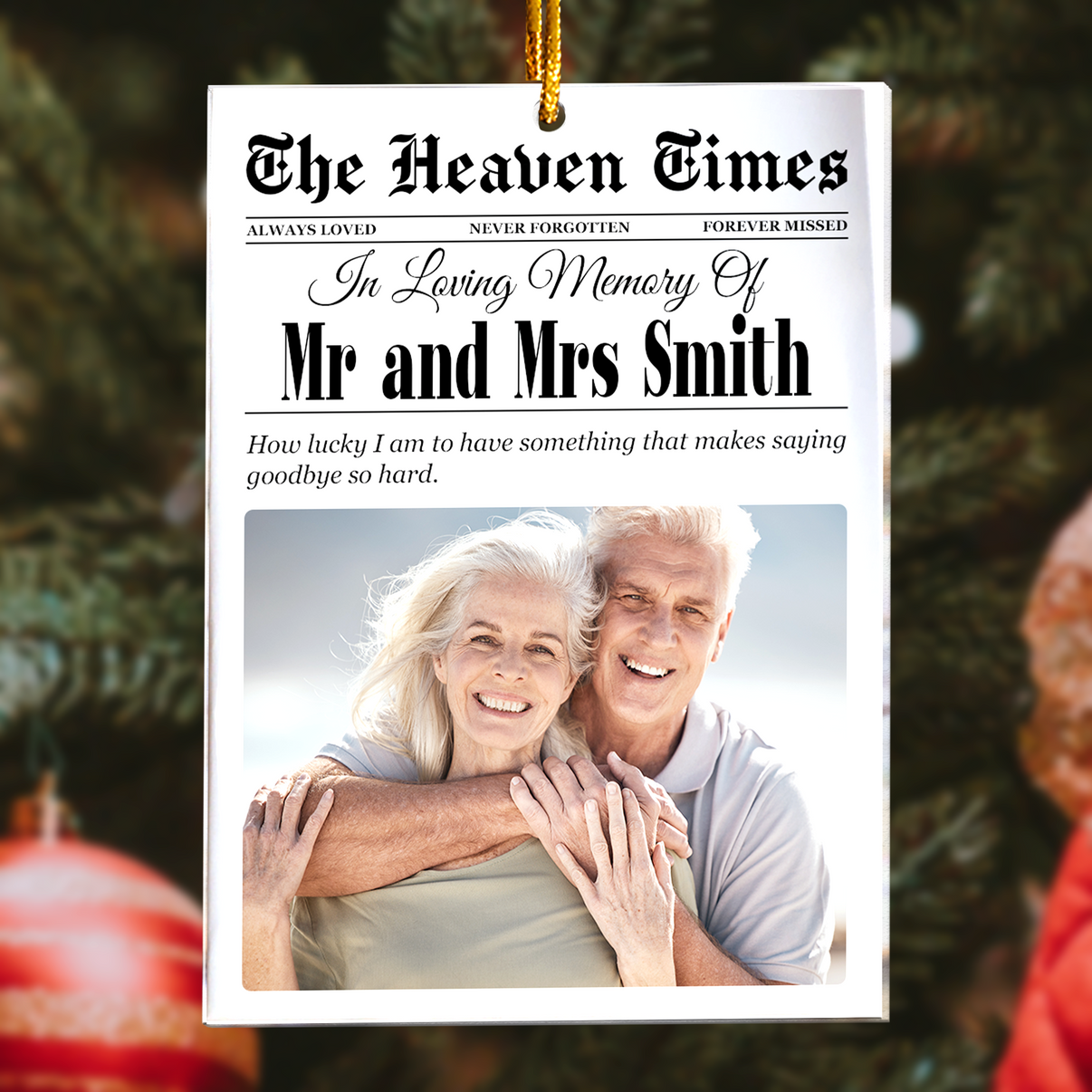 The Memory Times - In Loving Memory Of Mom, Dad, Family - Personalized ...