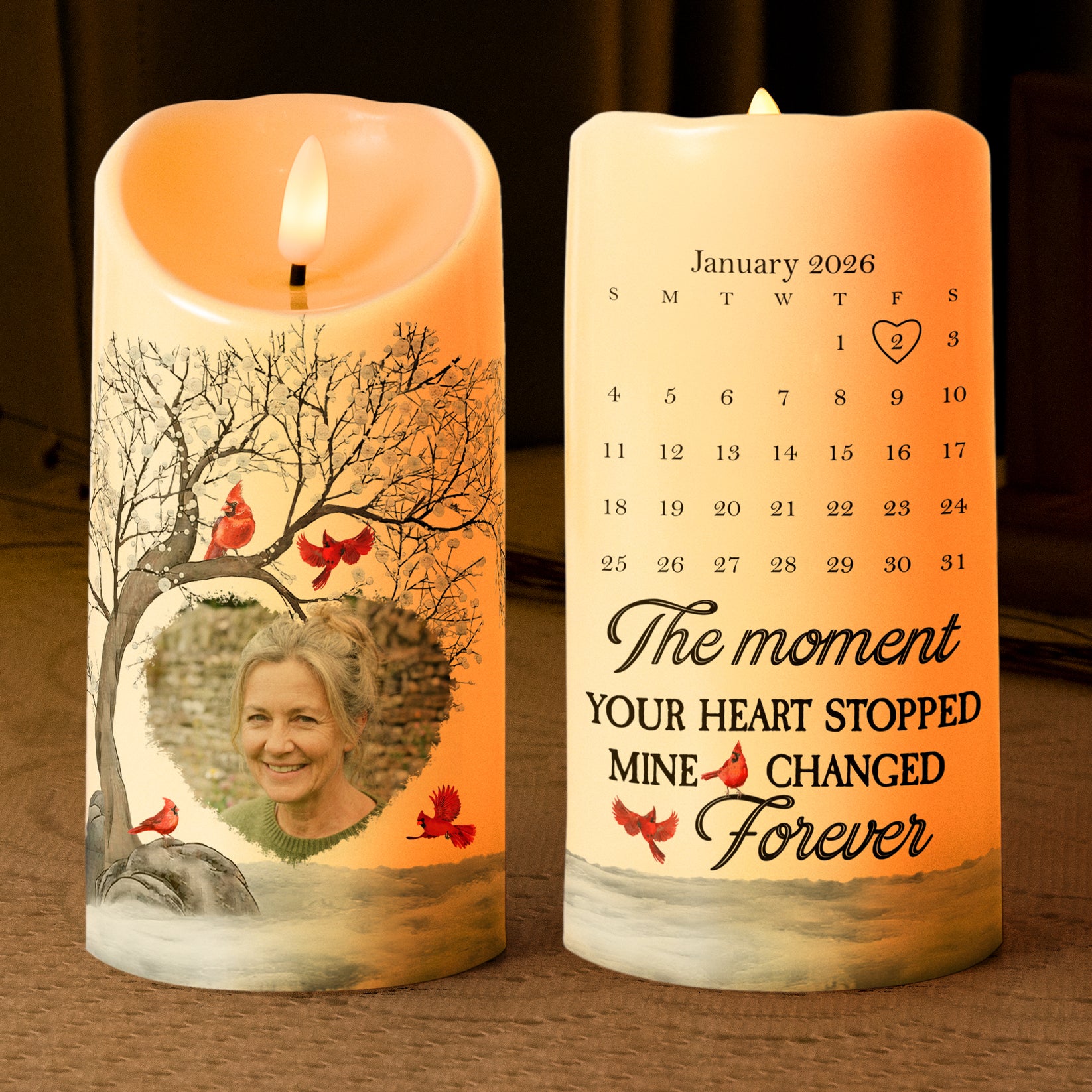 The Moment Your Heart Stopped Mine Changed Forever - Personalizes Photo ...
