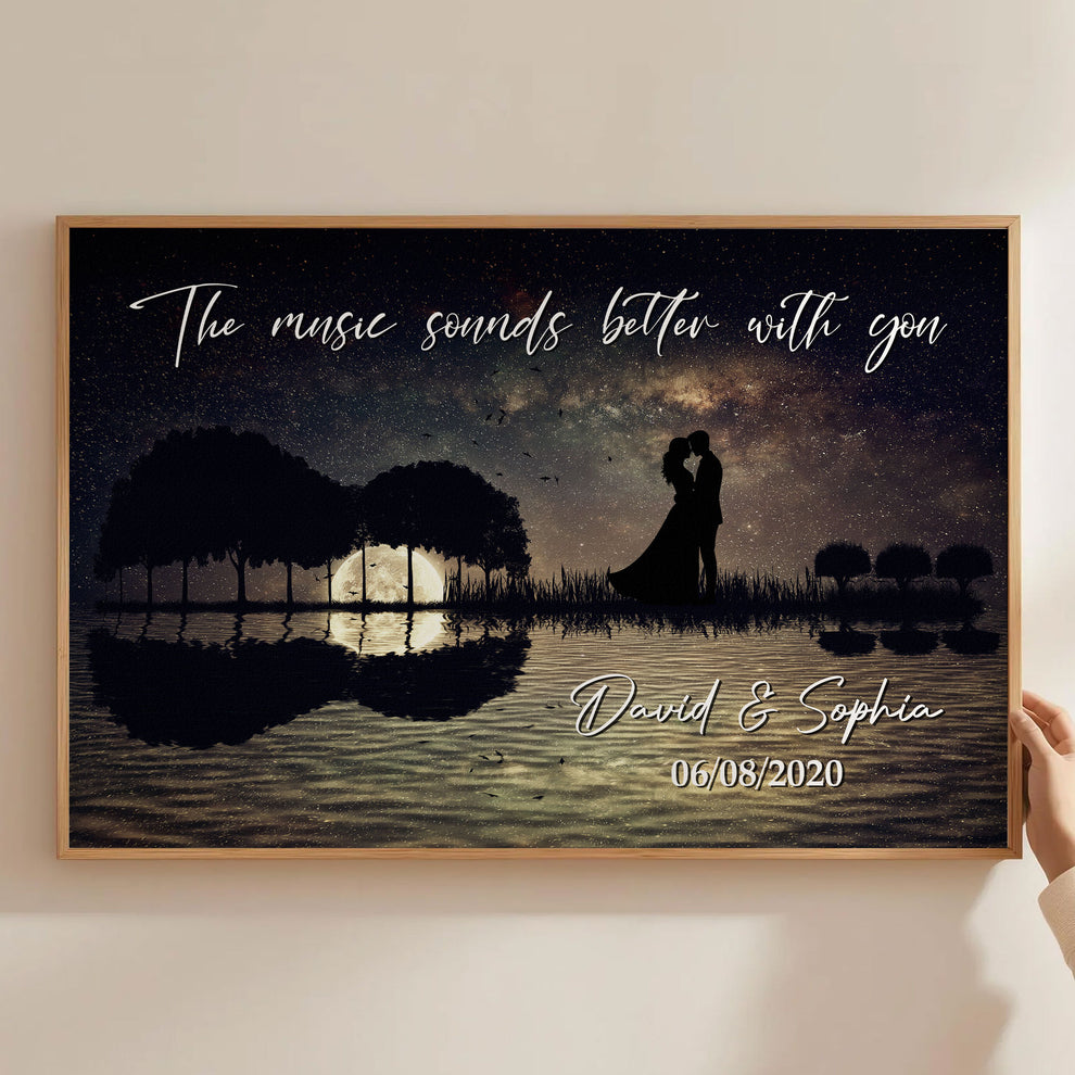 The Music Sounds Better With You - Personalized Poster – Macorner