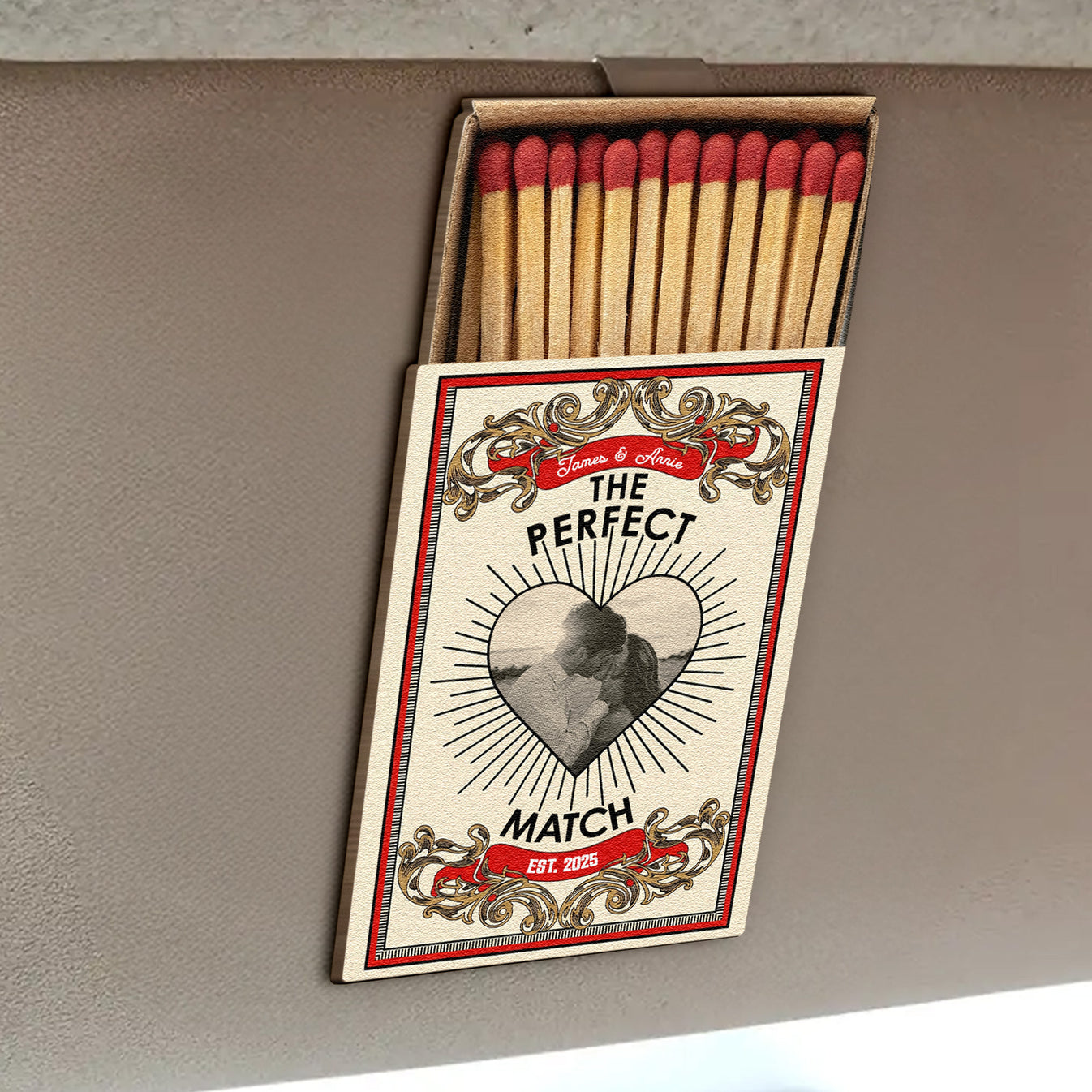 The Perfect Match - Vintage Photo Gifts For Couples - Personalized ...