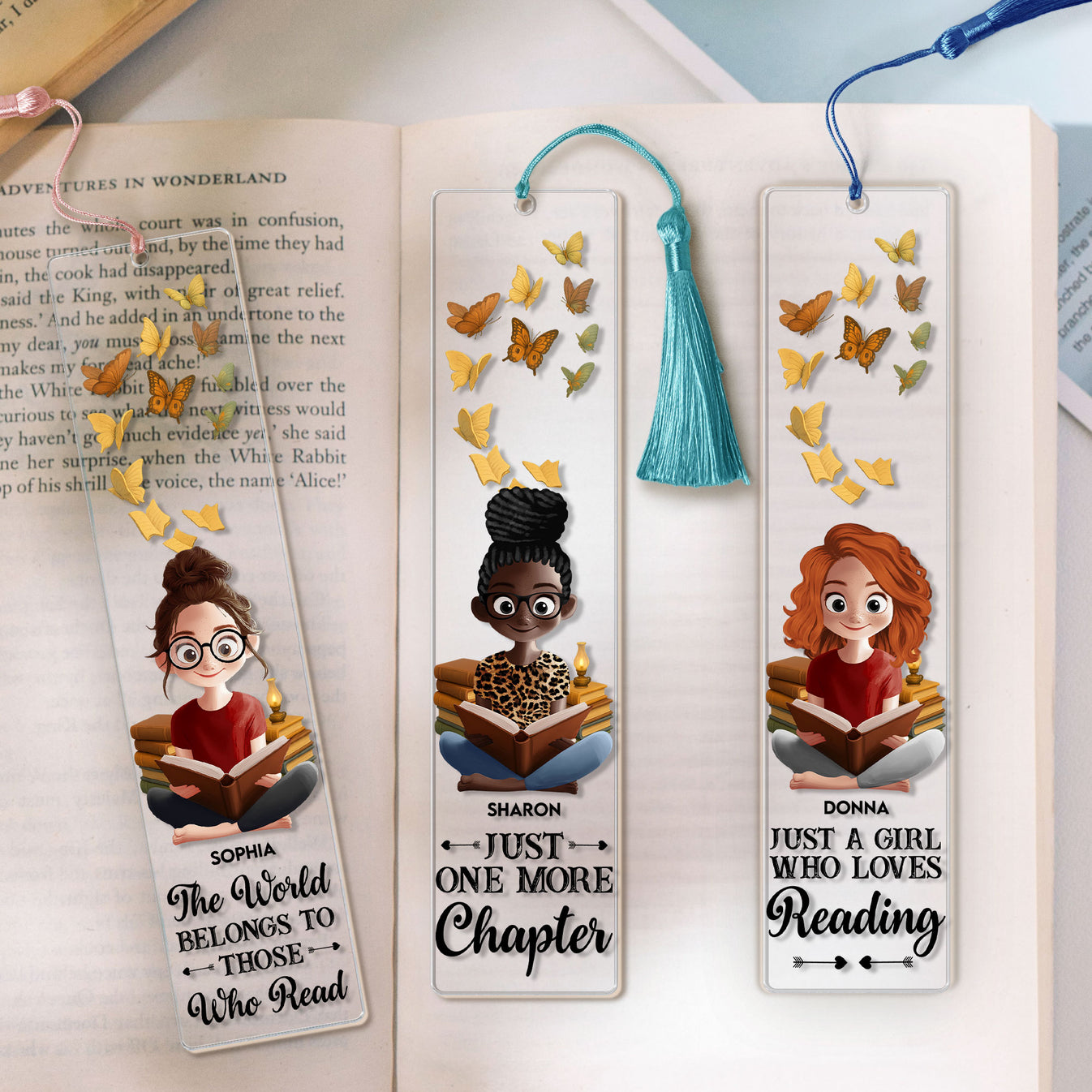 The World Belongs To Those Who Read - Custom Acrylic Bookmark – Macorner
