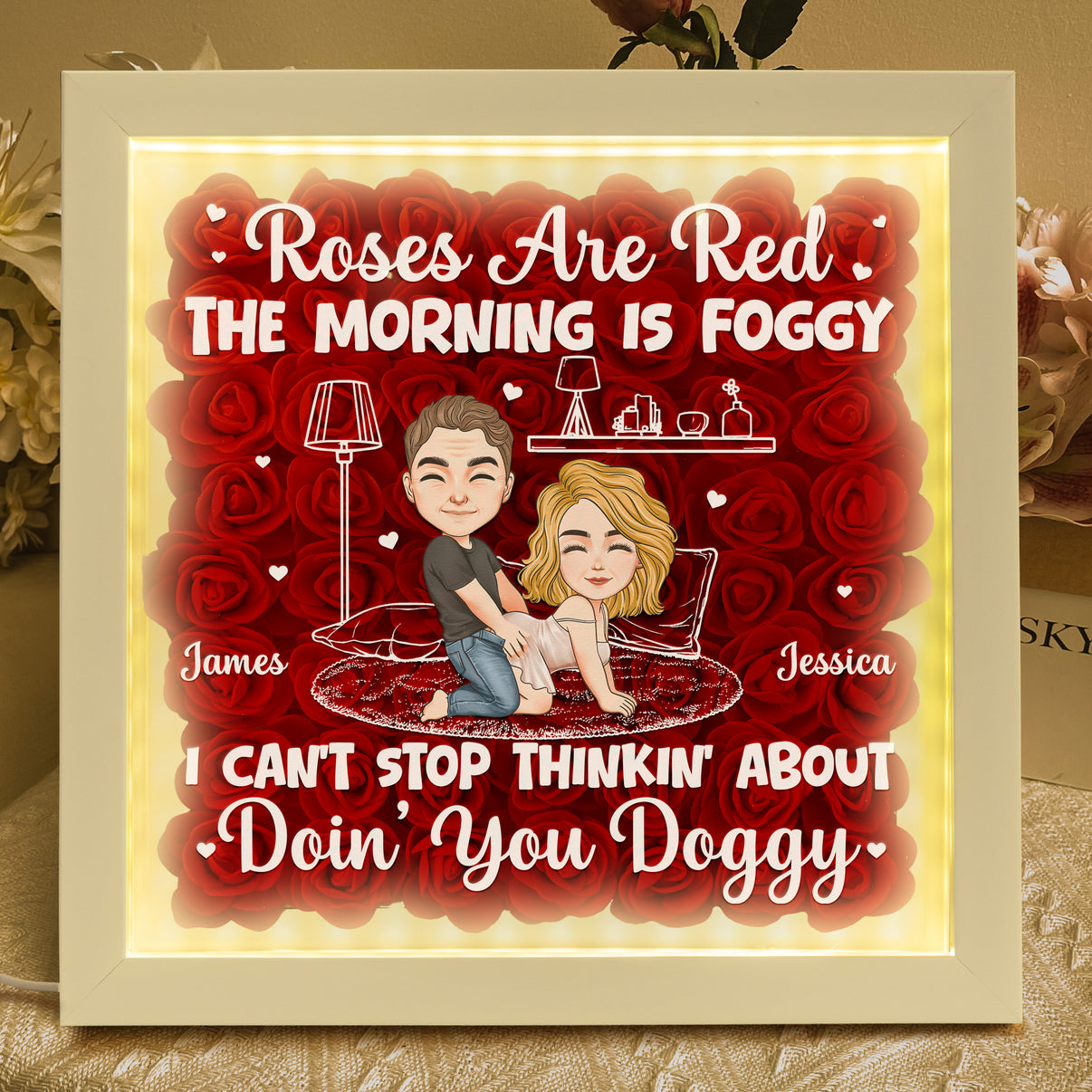 Thinkin' About Doin' You Doggy Valentine's Day Anniversary Gift ...