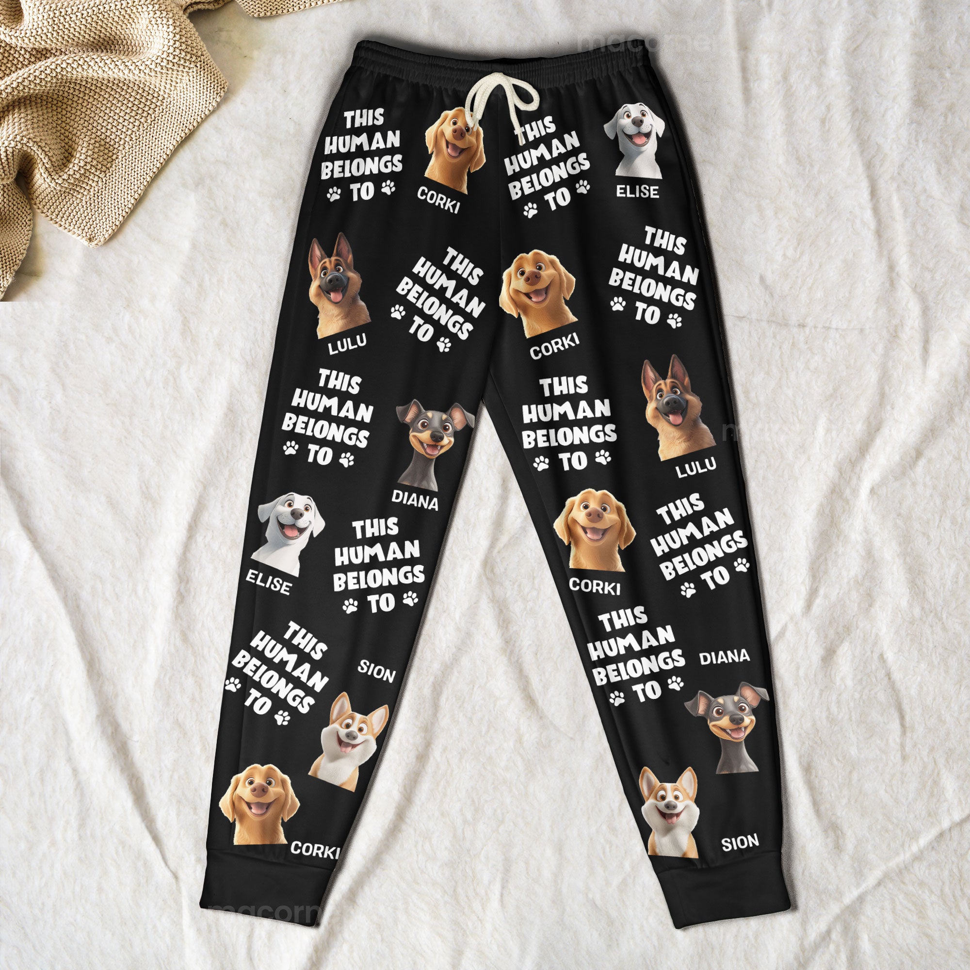 This Human Belongs To - Personalized Sweatpants – Macorner