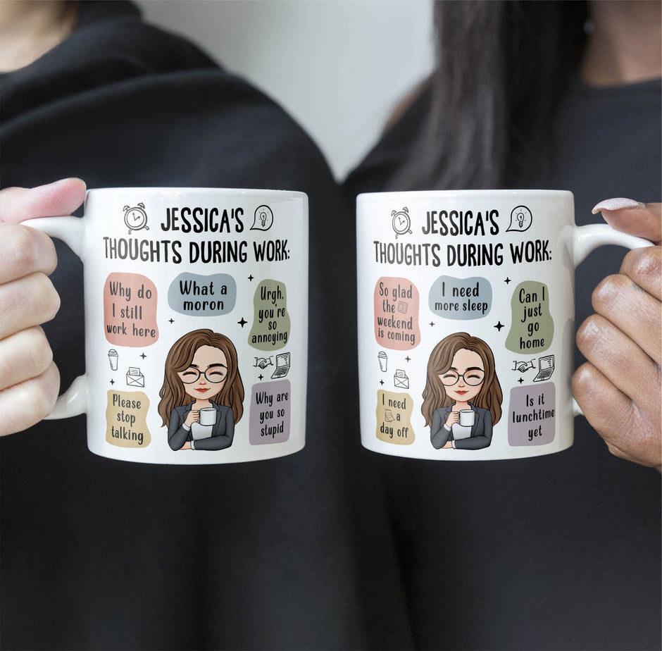 Thoughts During Work - Personalized Mug – Macorner
