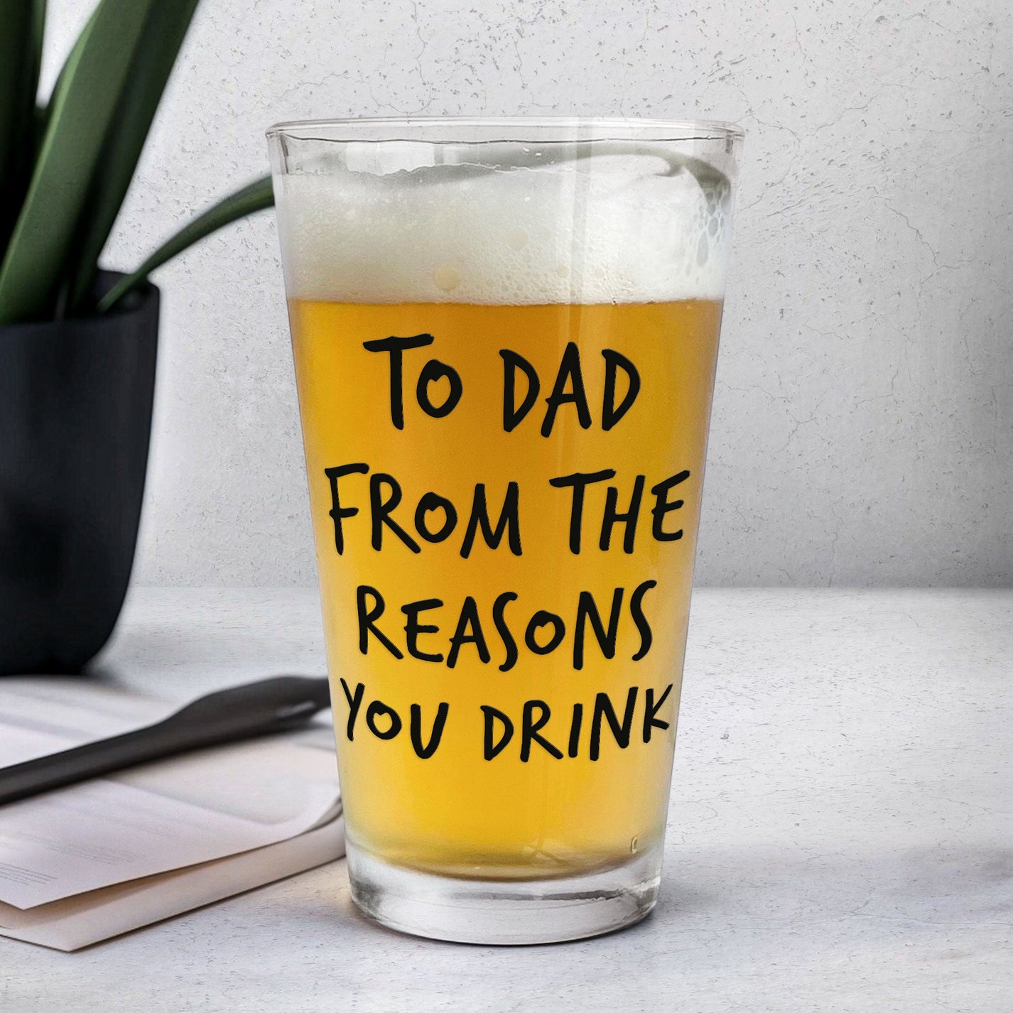 Father's Day Gifts, To Dad From The Reasons You Drink - Personalized P ...