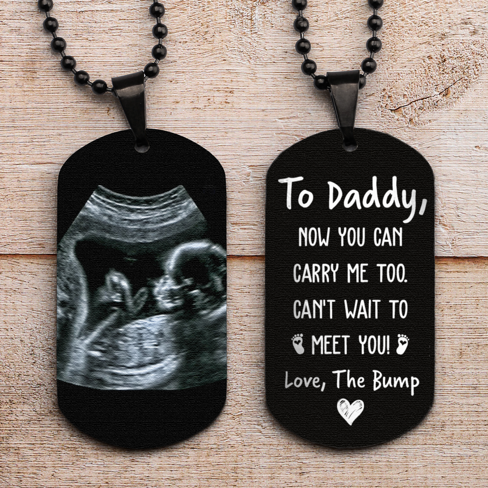 To Daddy Now You Can Carry Me Too - Personalized Photo Dog Tag Necklac ...