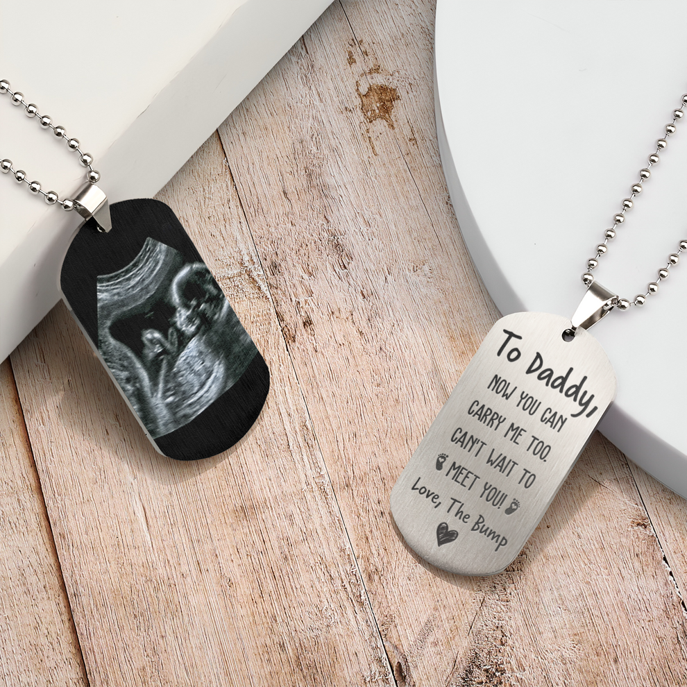 To Daddy Now You Can Carry Me Too - Personalized Photo Dog Tag Necklac ...