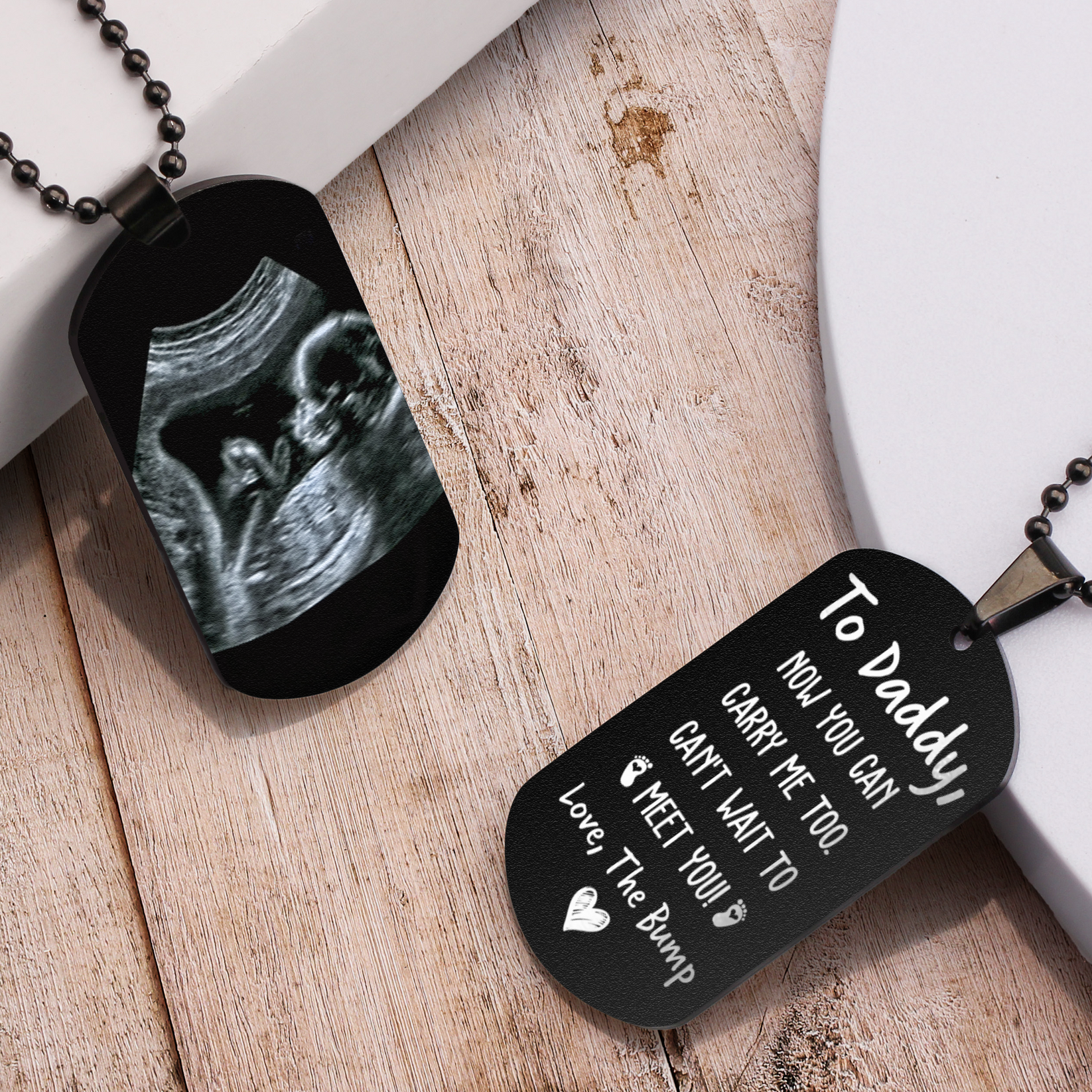To Daddy Now You Can Carry Me Too - Personalized Photo Dog Tag Necklac ...