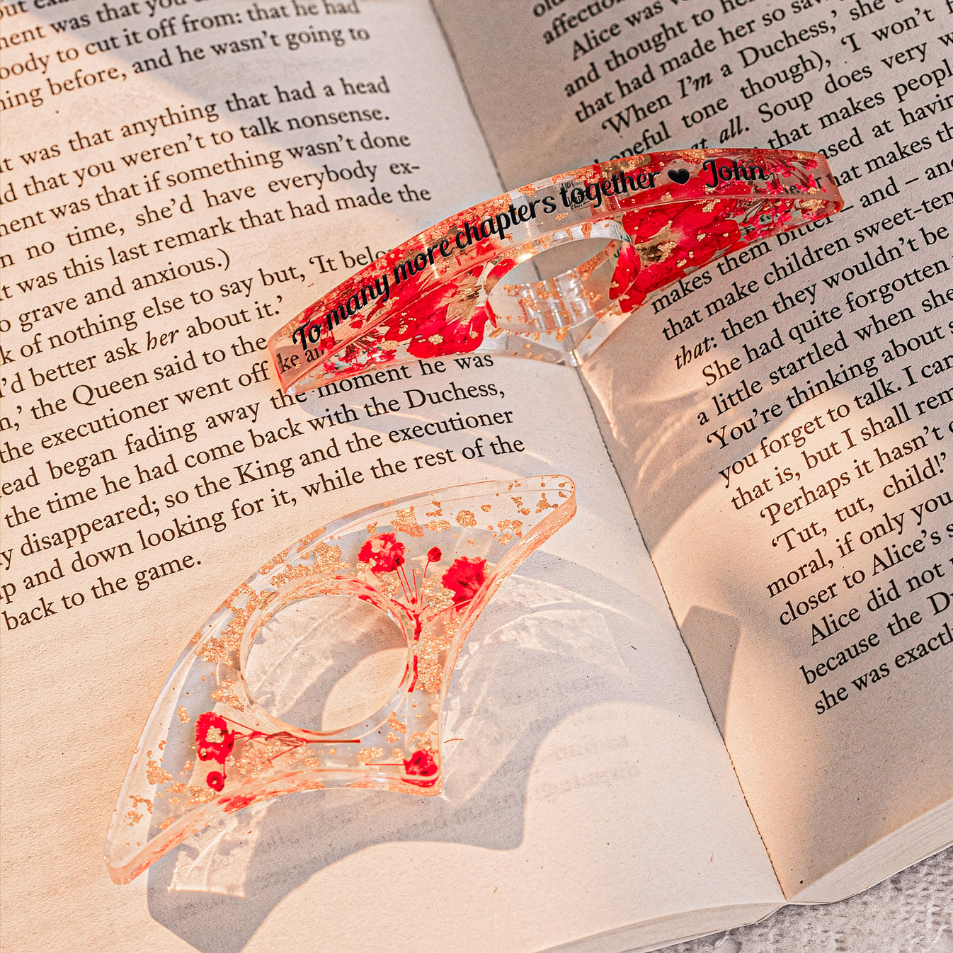 To Many More Chapters Together - Personalized Resin Book Page Holder ...