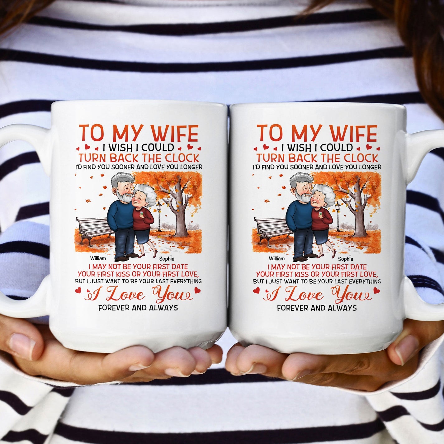 To My Wife I Wish I Could Turn Back The Clock - Personalized Mug ...
