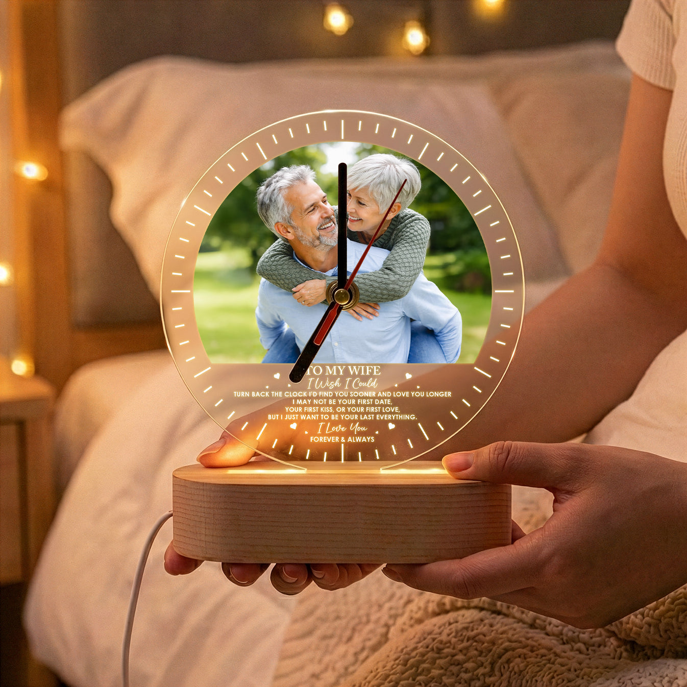 To My Wife If I Could Turn Back The Clock - Personalized Acrylic Photo ...