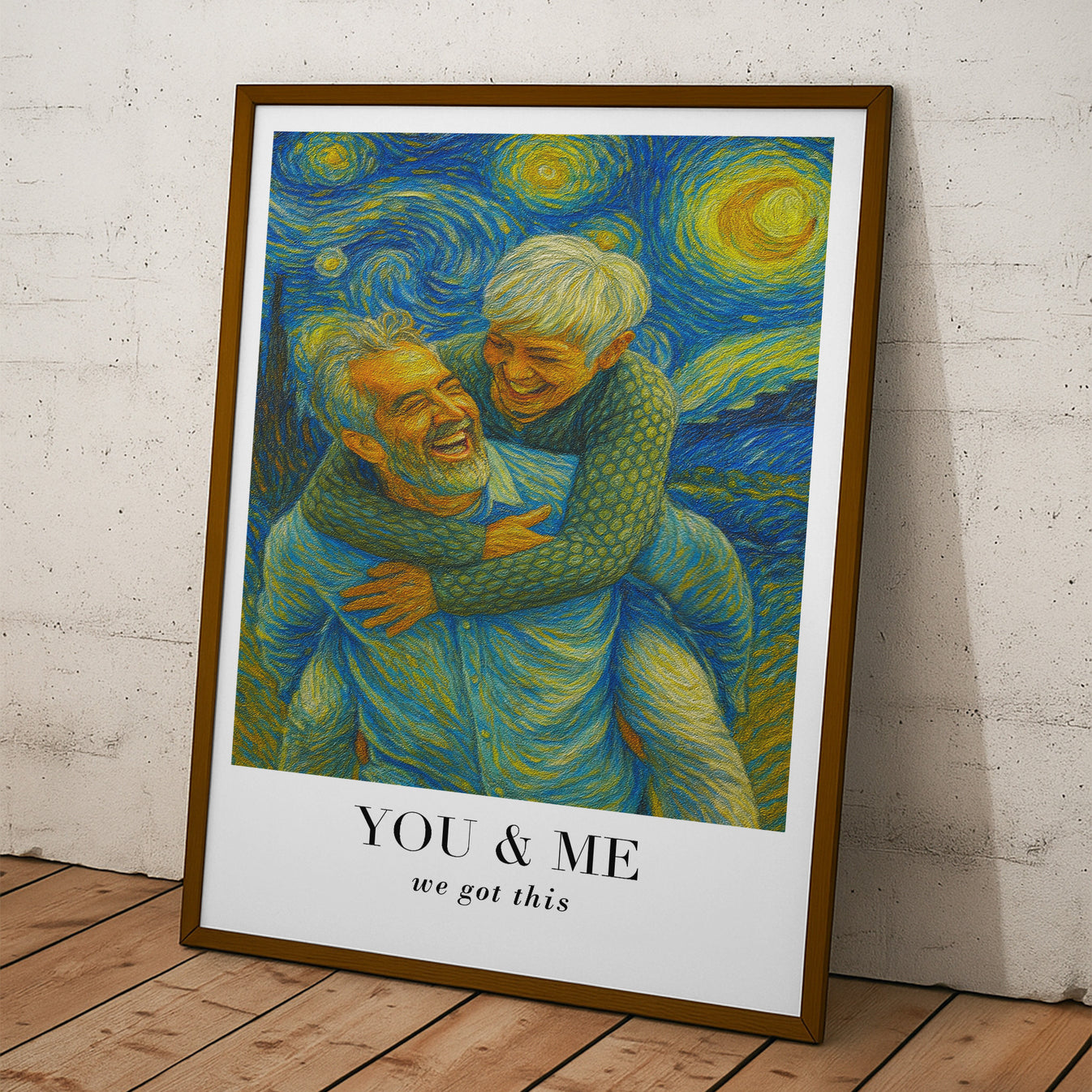 Van Gogh Wall Art You & Me We Got This - Personalized Photo Poster ...