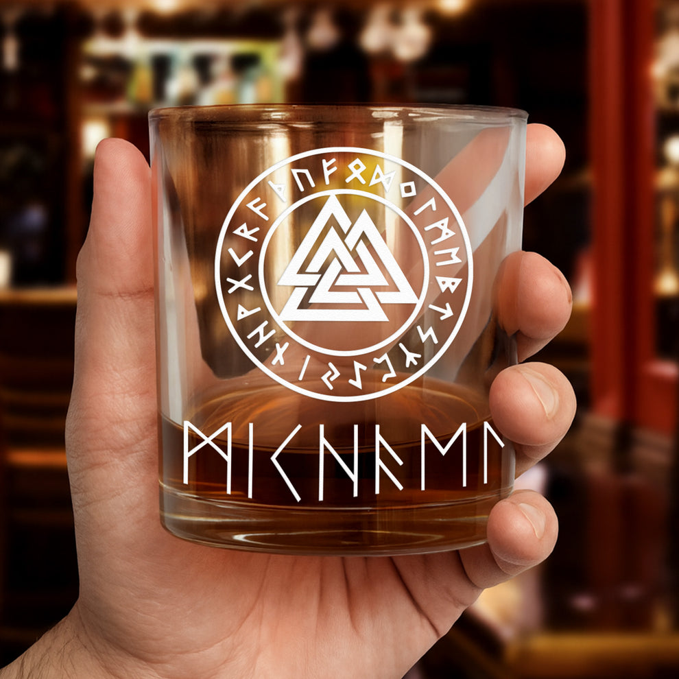 Viking Runes, Nordic - Personalized Whiskey Glass – Macorner