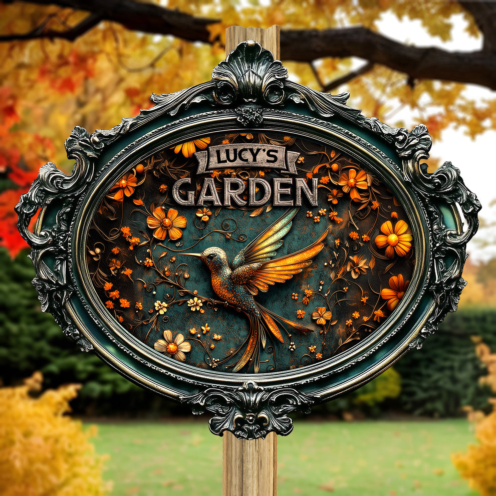 Vintage Garden 3D Print - Personalized Metal Sign – Macorner