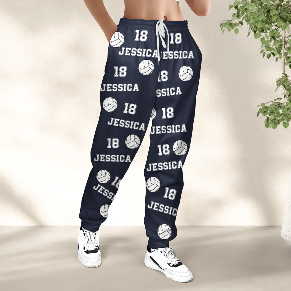 Volleyball Custom Name, Number - Personalized Sweatpants – Macorner