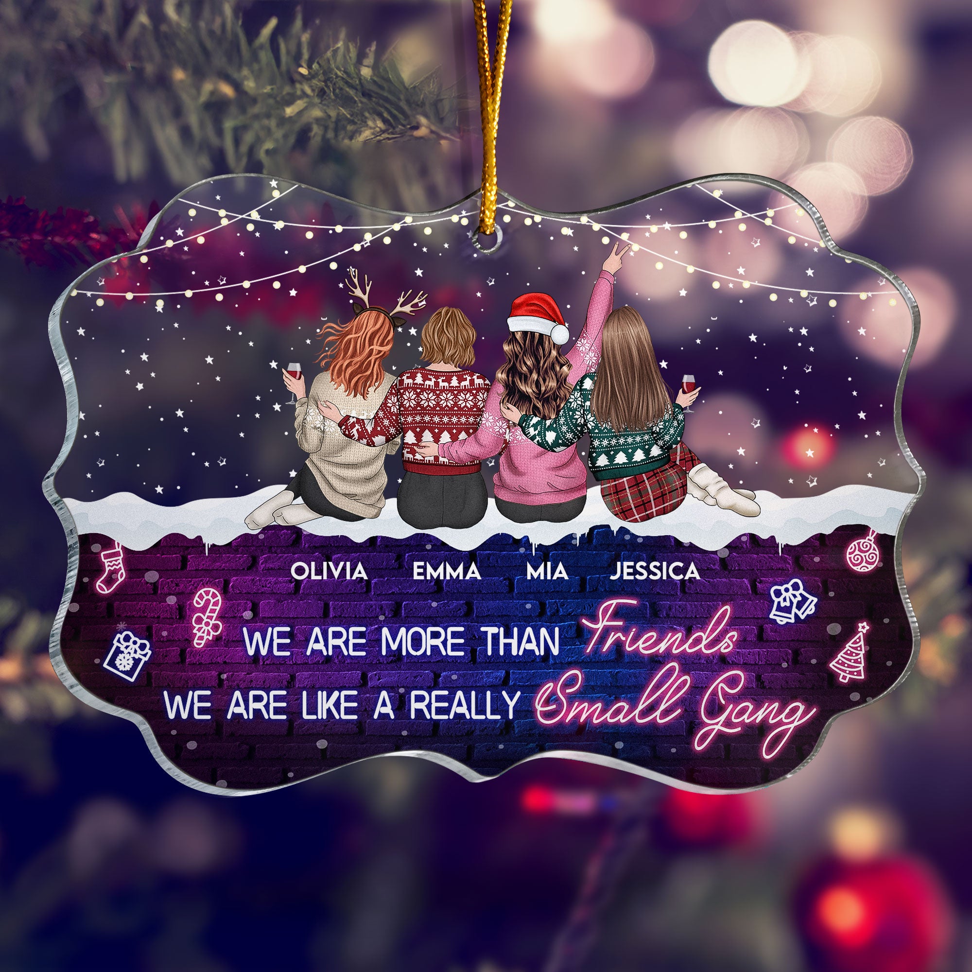 We Are More Than Friends - Personalized Acrylic Ornament – Macorner