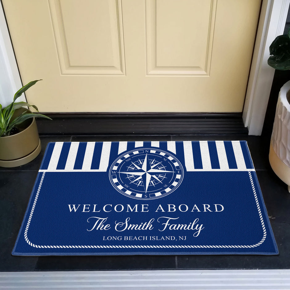 Welcome Aboard - Personalized Doormat – Macorner