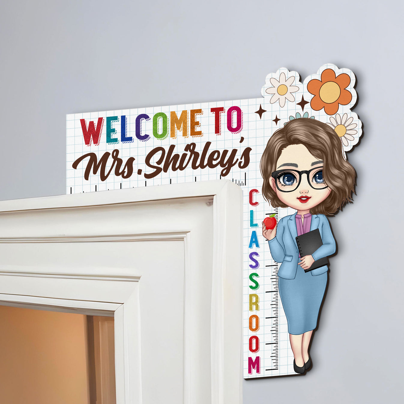 Welcome To My Class Teacher Gift Back To School - Personalized Door ...