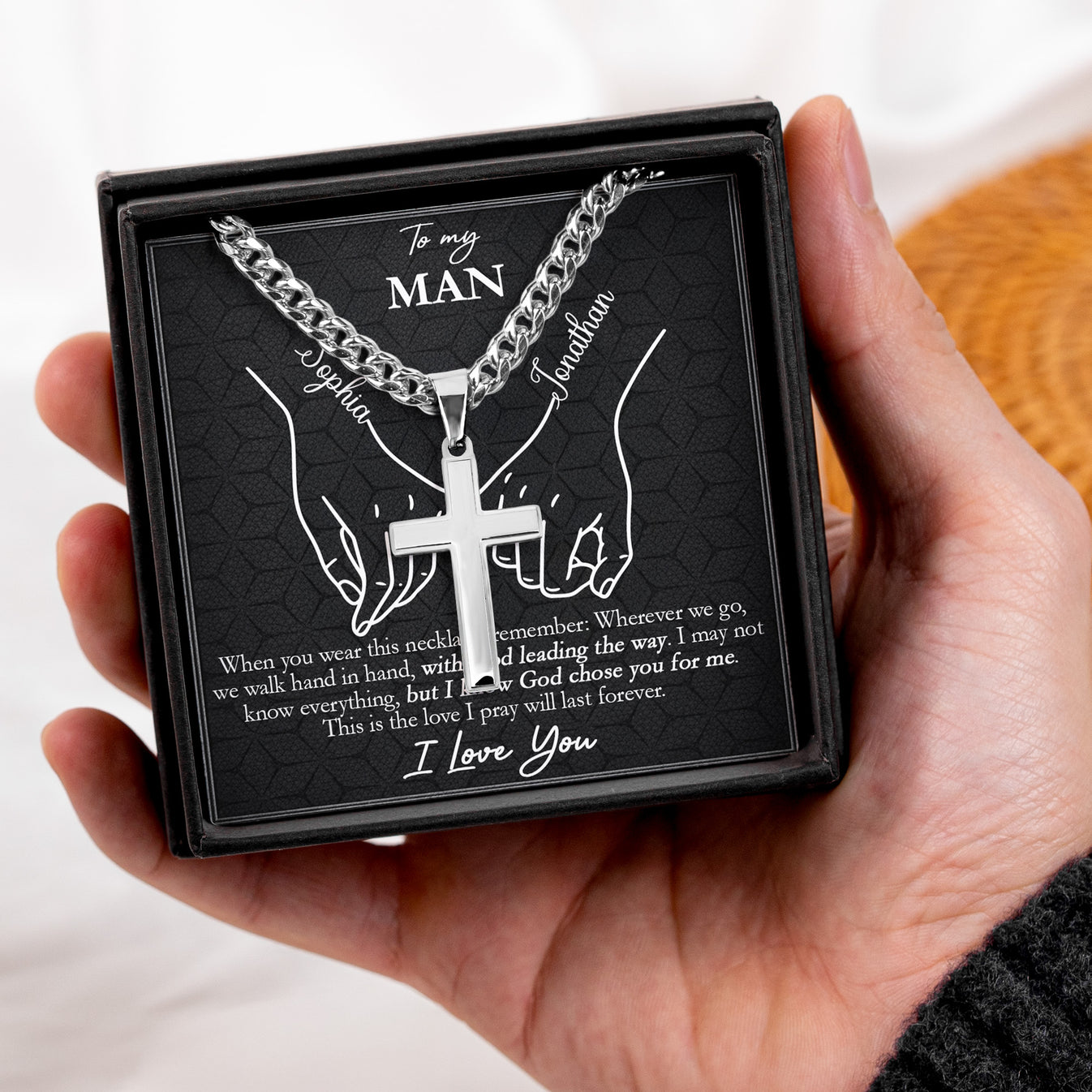 With God Leading Our Forever Journey Gift For Him - Personalized Cross ...