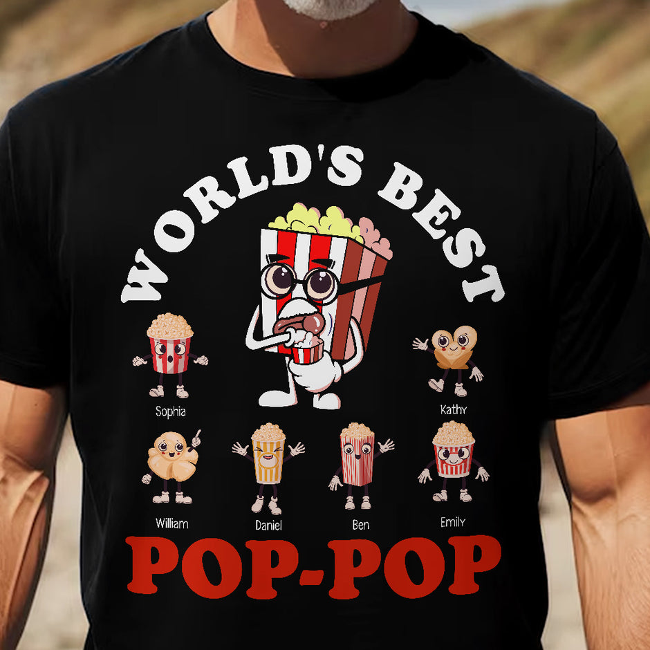 Father's Day Gifts, World's Best Pop-Pop - Personalized Shirt – Macorner