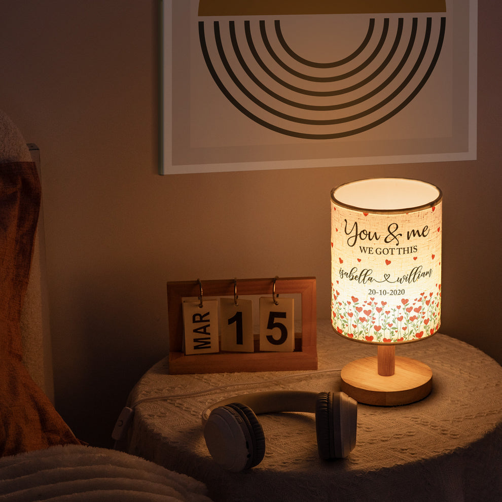 You And Me We Got This - Personalized Fabric Lamp – Macorner
