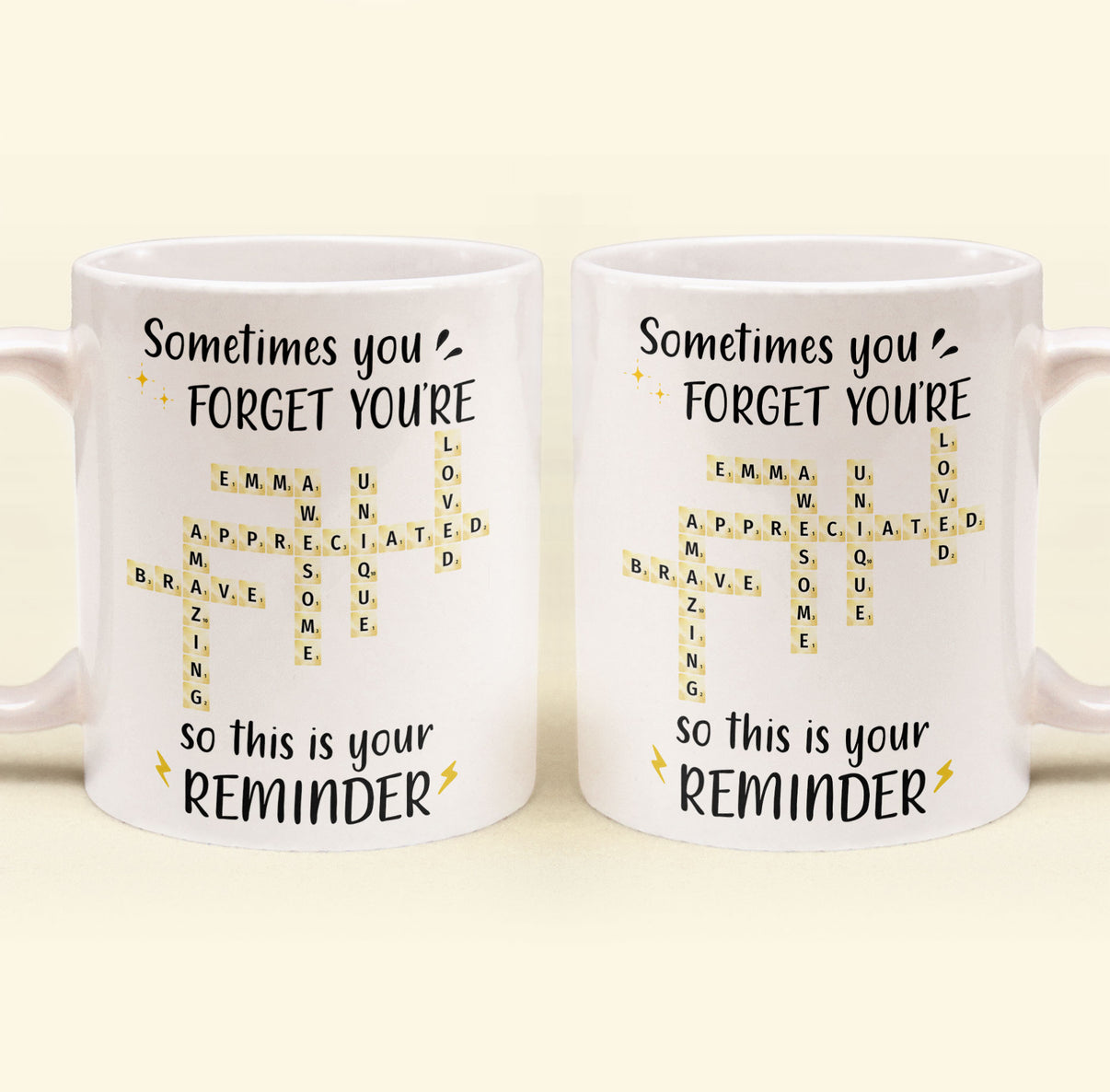 You Are Awesome Scrabble Name Affirmation - Personalized Mug – Macorner