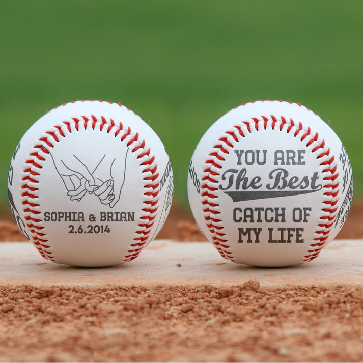 You Are The Best Catch Of My Life - Personalized Engraved Baseball ...