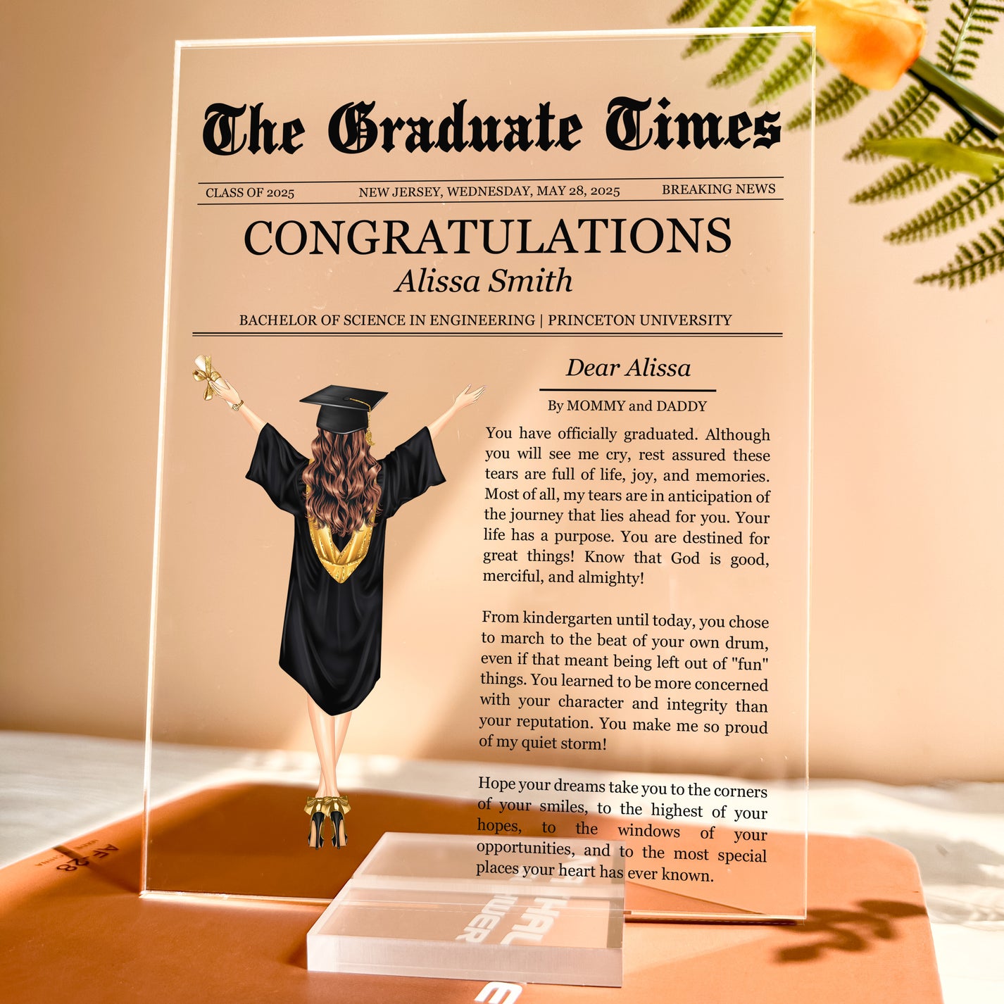 You Have Officially Graduated - Personalized Acrylic Plaque – Macorner
