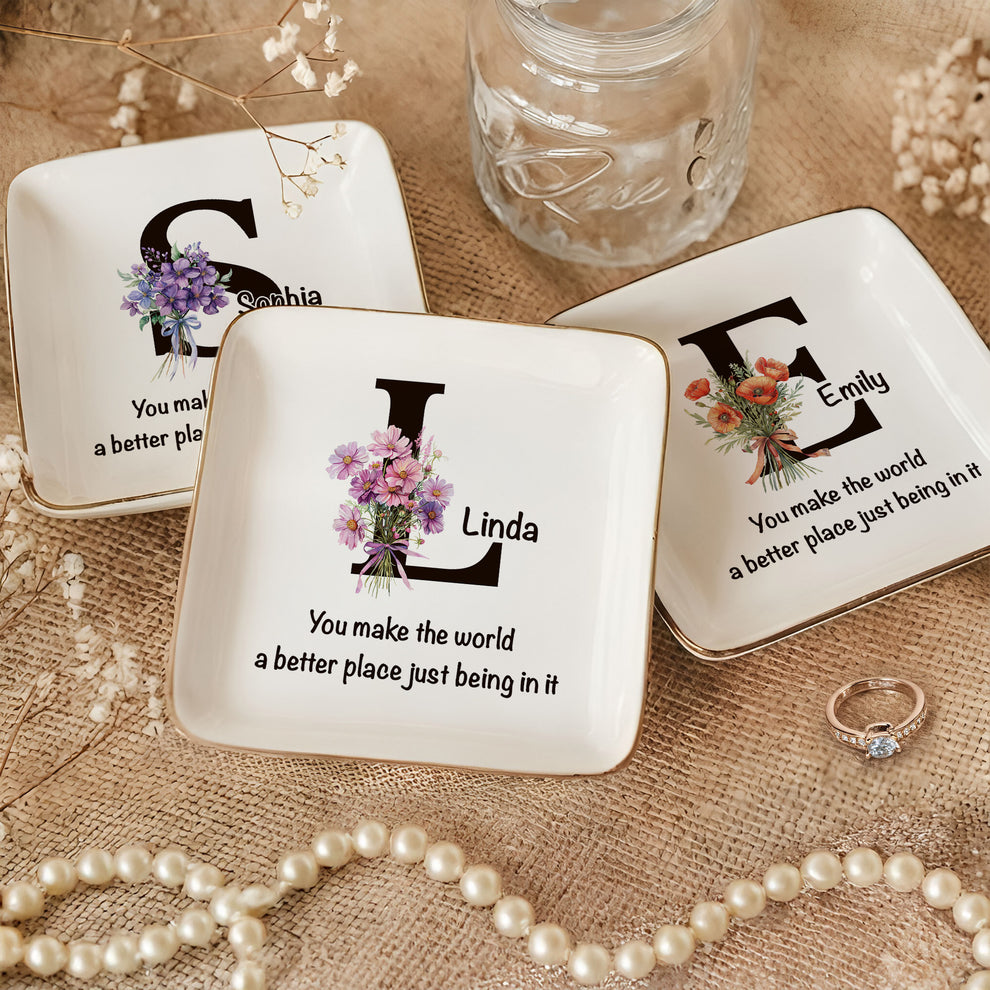 You Make The World A Better Place - Personalized Jewelry Dish – Macorner