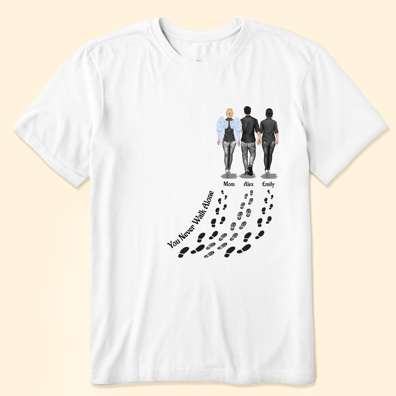 You Never Walk Alone - For Loss Of Loved Ones Memorial - Personalized ...