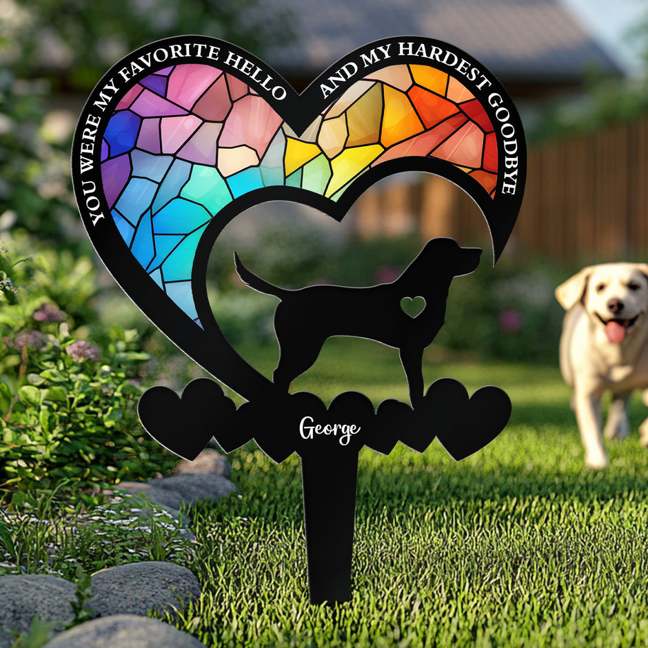 You Were My Favorite Hello & My Hardest Goodbye Dog Loss - Personalized ...