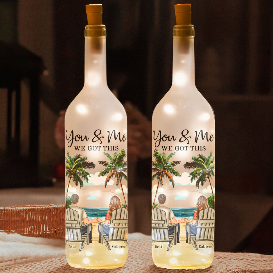 You & Me We Got This - Personalized Bottle Lamp – Macorner