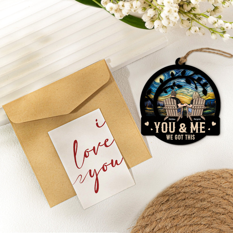You & Me We Got This - Personalized Suncatcher With Card – Macorner