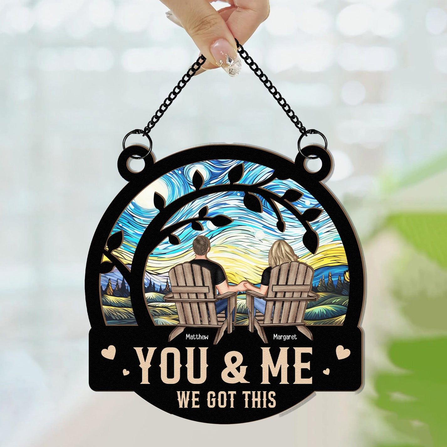 You & Me We Got This - Personalized Window Hanging Suncatcher Ornament ...
