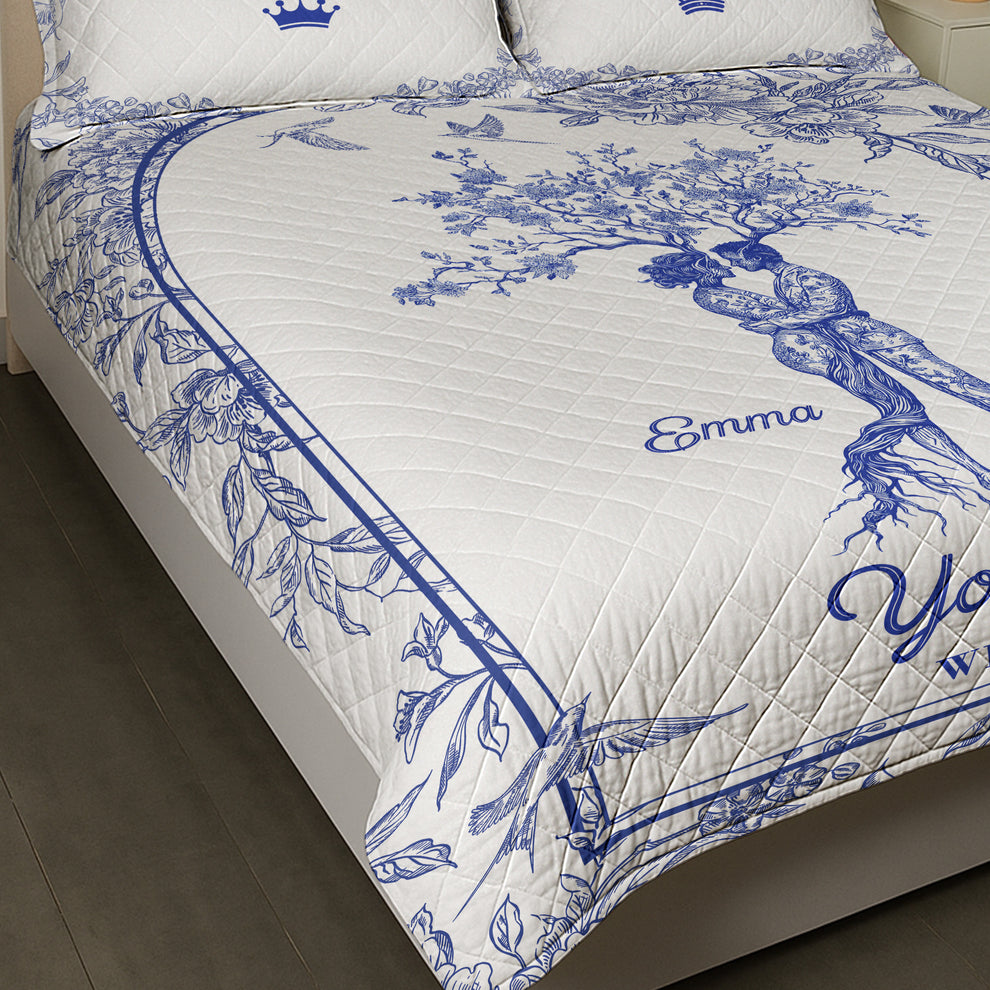 You & Me We Got This Toile De Jouy Art - Custom Quilt Set – Macorner